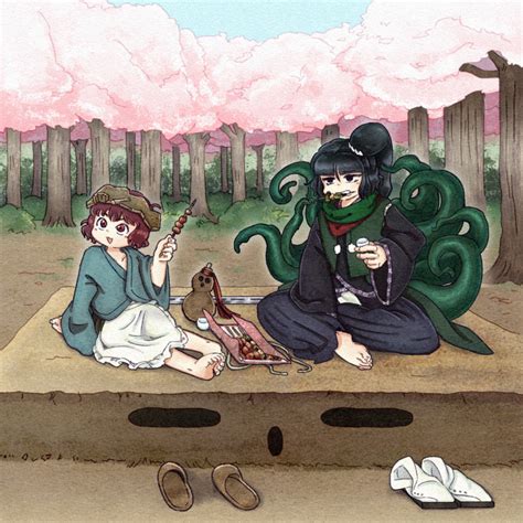 Chikafumikou Adagumo No Yaorochi Katano Sukune Lenen Highres 2others Alcohol Androgynous