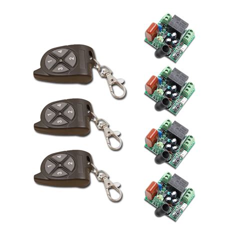 AC220V 1 CH Mini Remote Control Switch 10A Relay Small Receiver Light Lamp LED Bulb Wireless