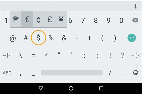 Symbol Character Keyboard