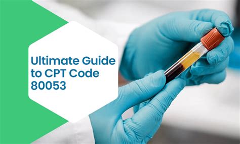Cpt Code 80053 Description Scenarios And Applicable Modifiers