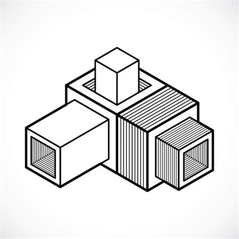 Construcción De Ingeniería Vector Abstracto Vector Premium