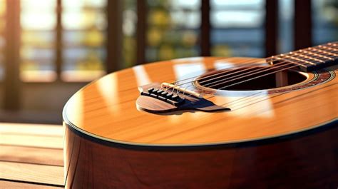 Premium Ai Image Modern Acoustic Guitar