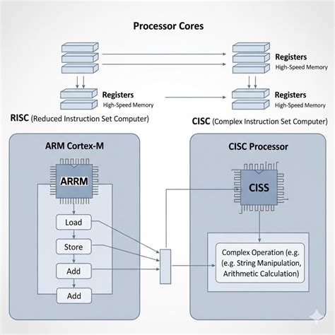 Understanding Microcontroller Architecture Arm Cortex Risc Cisc