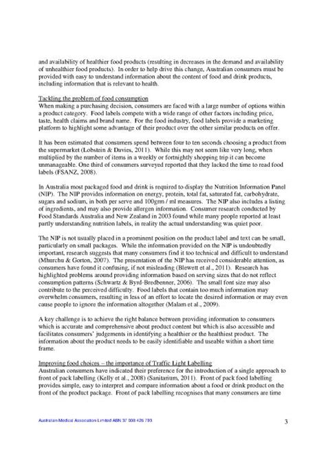 Nutrition Therapy Pdf 145546 Traffic Light Food Labelling The Evidence