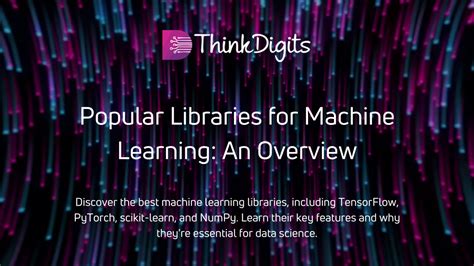 Top Machine Learning Libraries Tensorflow Pytorch More
