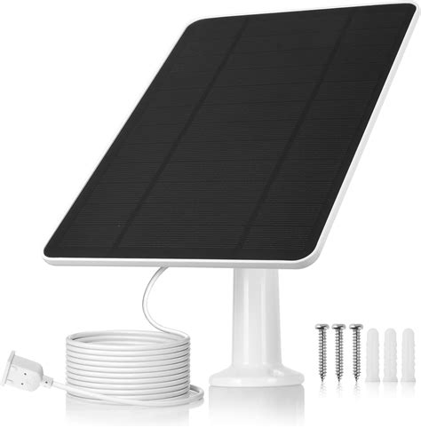 Usb Solar Panel For Ring Camera Type C Solar Panel Charger 5v 6w With 10ft