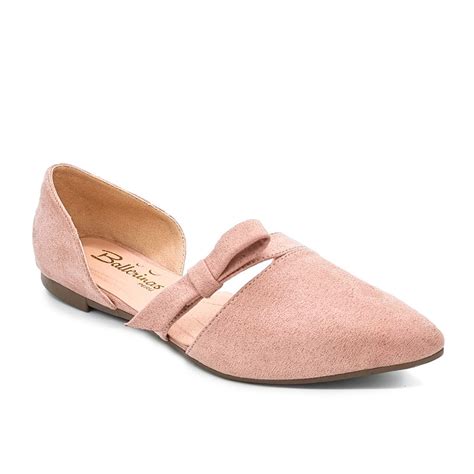 V362 Nude Suede Ballerinas Perú