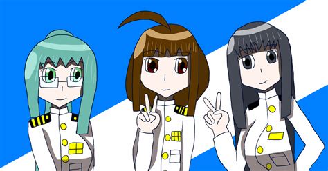 女性提督 味鋺提督、新宮提督、各務原提督 奈香乃屋載叶のイラスト Pixiv