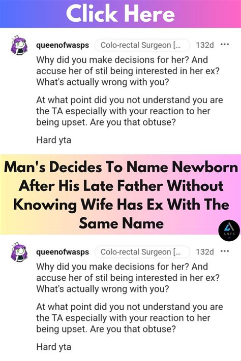 Man S Decides To Name Newborn After His Late Father Without Knowing Wife Has Ex With The Same