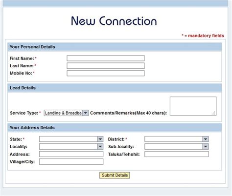 How To Apply For Bsnl Broadband And Landline Connection Online