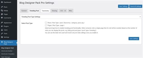 Trending Post Settings InfornWeb Documentation