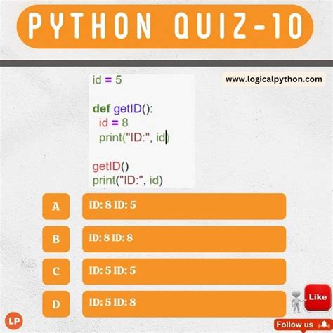 test your python skills with this quiz