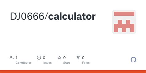 Github Dj0666calculator
