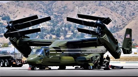 MV 22 Osprey Blade Fold Presidential Helicopters Tiltrotor VTOL
