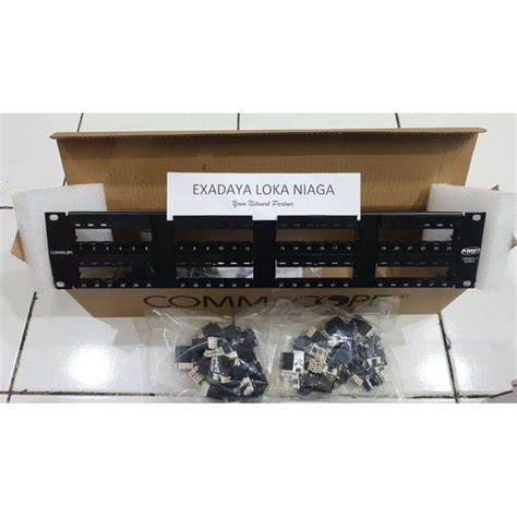 Promo Patchpanel 48 Port Cat6 Cat 6 Loaded 2U Commscope Original Diskon 23 Di Seller