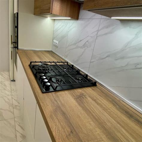 Кухни GreenWood в Москве - Размер 4000 мм/3700 мм. Фасад: акрил LUXFORM ...
