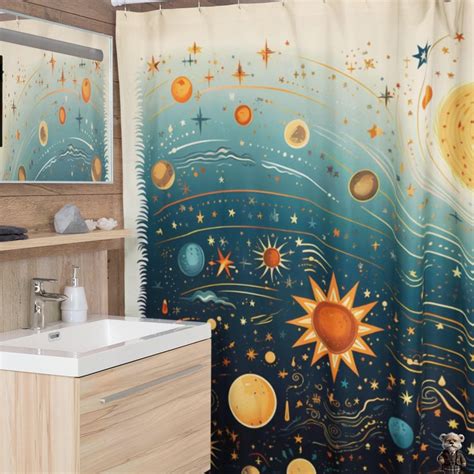 Galaxy Shower Curtain Etsy