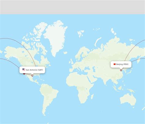 All Flight Routes From Beijing To San Antonio Pek To Sat Flight Routes