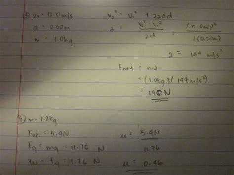 Physics1202 2010 Dynamics Worksheet
