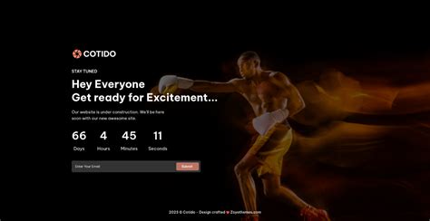 Cotido Tailwind CSS Coming Soon HTML Template By Zoyo Themes CodeCanyon