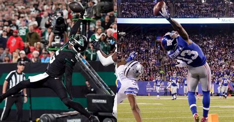 Garrett Wilsons Ridiculous Catch In Jets Game Mirrors Iconic Giants