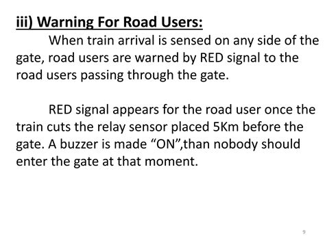 Automatic Railway Gate Control Ppt Free Download