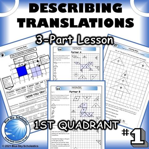 Transformations Describe Translations In The St Quadrant Learning