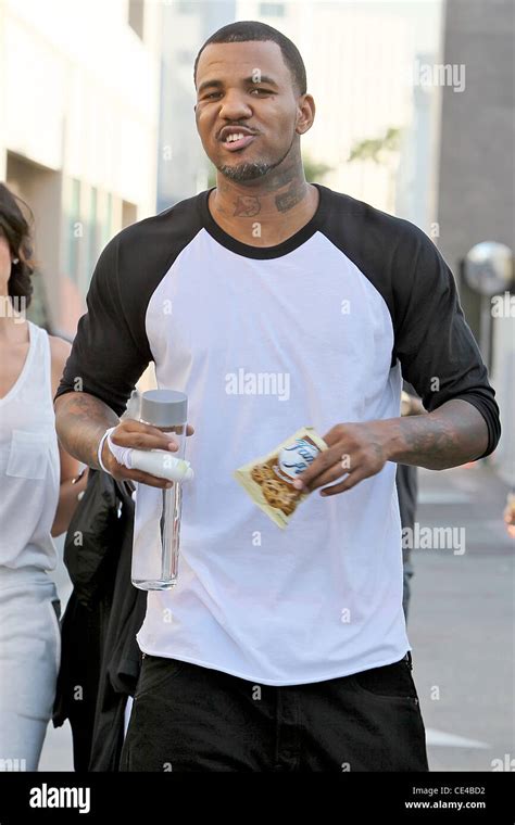 Game Aka Jayceon Terrell Taylor Rapper Filming An Advertisement In Beverly Hills For Italian Car