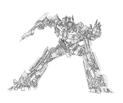 Coloriage Optimus Prime De Transformers Télécharger Et Imprimer