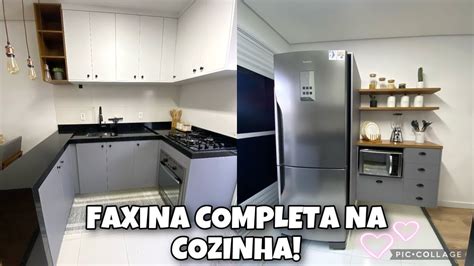 FAXINA COMPLETA NA COZINHA LIMPEI A GELADEIRA YouTube