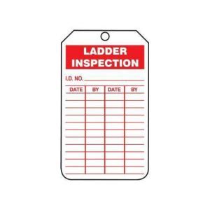 Order TRS333PTP By Accuform Jumbo Ladder Status Safety Tag Ladder