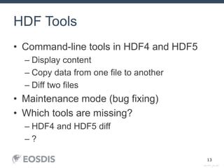 Hierarchical Data Formats HDF Update PPT