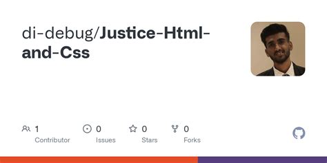 Github Di Debug Justice Html And Css