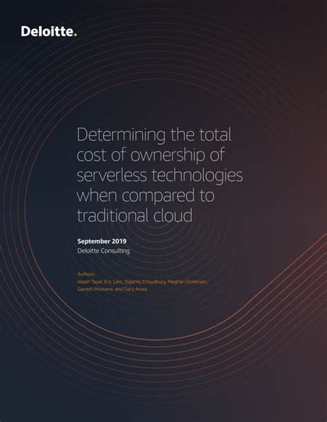 determining the total cost of ownership of serverless technologies pdf