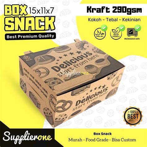 Jual Dus Snack Motif Dus Box Fried Chicken Dus Kue Dus Cemilan