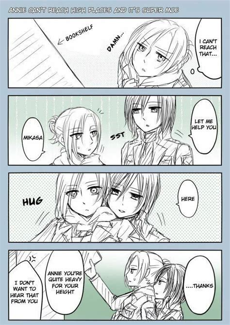 Aot Ships Annie X Mikasa Attack On Titan Ships Attack On Titan Comic Attack On Titan Art