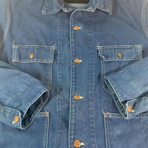 Vintage Big Mac Jc Penny Blue Jean Denim Jacket Butto Gem