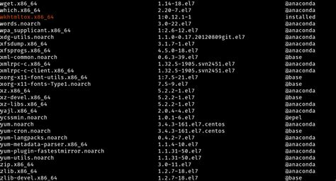 How To List Installed Packages On CentOS Linuxize