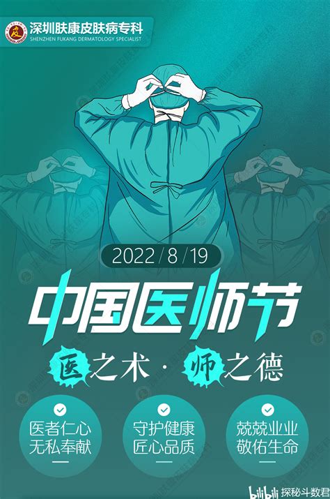 深圳肤康皮肤病专科致敬中国医师节·健康皮肤 你我同行 哔哩哔哩