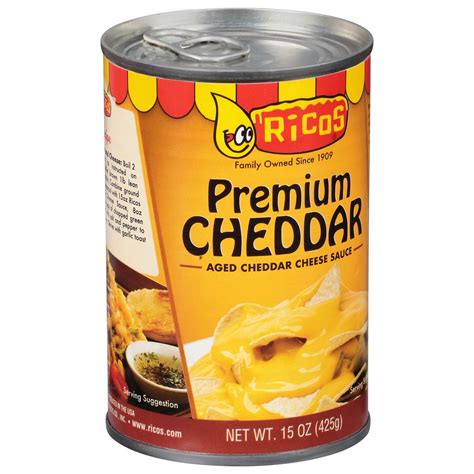 Queso Cheddar Premium Lata De 15 Oz Carsnack Chile Spa