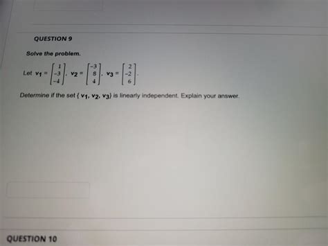 solved question 9 solve the problem 1 3 let v₁ 3 v2 8