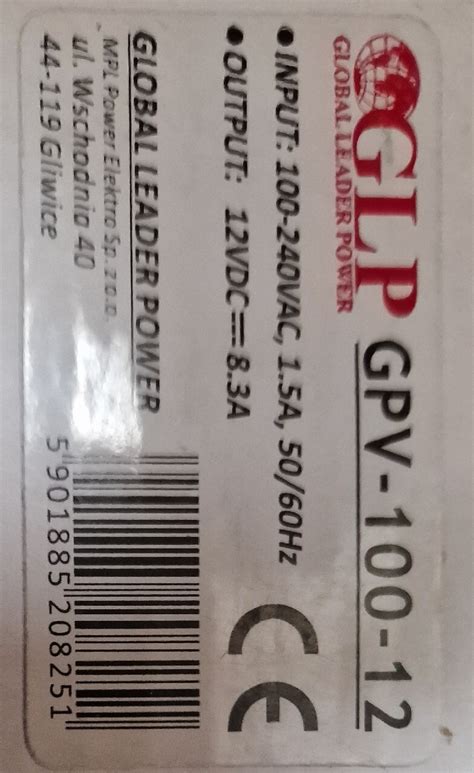 Zasilacz LED GLP GPV 100 12 100W 12 V wodoszczelny JÓZEFOSŁAW Kup