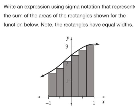 solved write an expression using sigma notation that