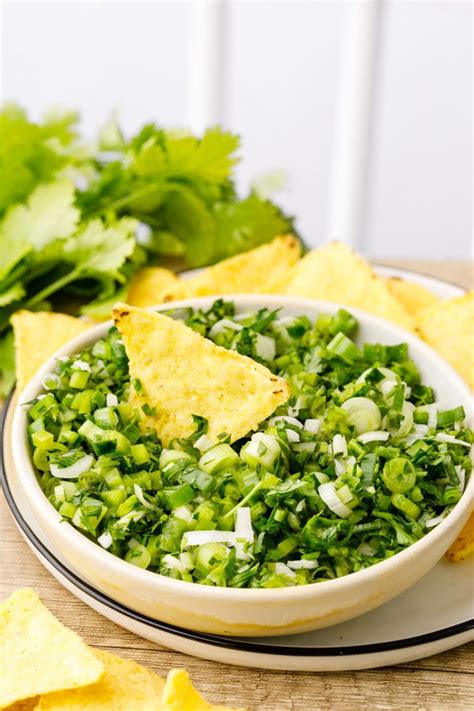 4 Ingredient Cilantro Salsa Nurtured Homes