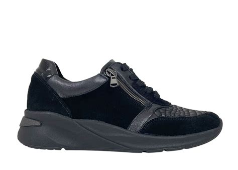 Waldläufer Sneaker 715H02 400 Zwart De Roos Schoenen Breda