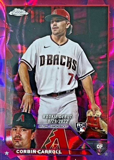 Corbin Carroll 2023 Topps Chrome Update USC220 Rookie Debut Magenta
