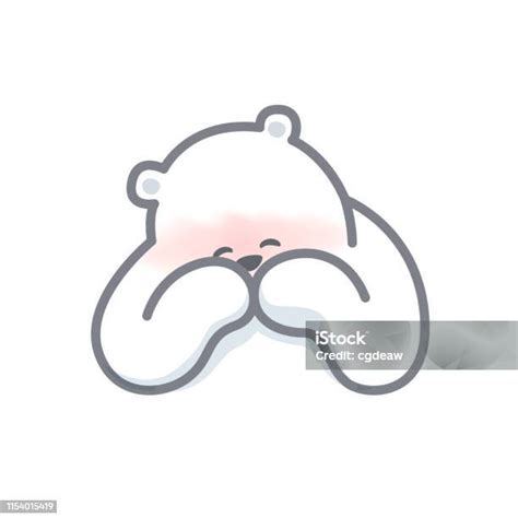 흰색 곰 만화 캐릭터 귀여운 흰색 배경에 고립 아름 다운 테 디 베어 만화 캐릭터 귀여운 클립 아트 곰 사랑 스러운 재미 클립