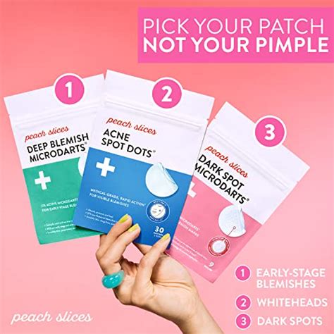 Peach Slices Acne Spot Dots Clear Hydrocolloid Acne Pimple Patch For