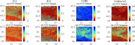 Maps Of The A A Parameter B B Parameter C C Parameter And D