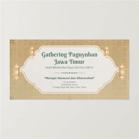 Gratis Contoh Banner Halal Bihalal Keren Canva